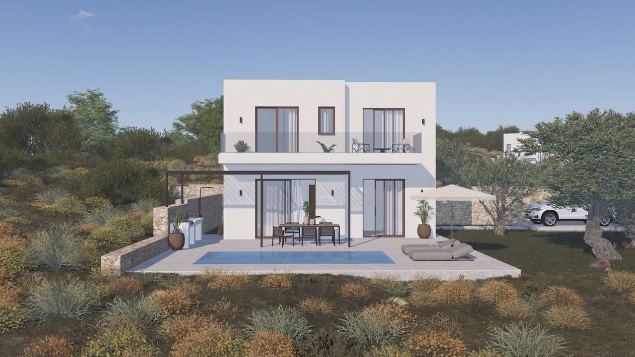 Villa till salu på Rhodos i Kalavarda